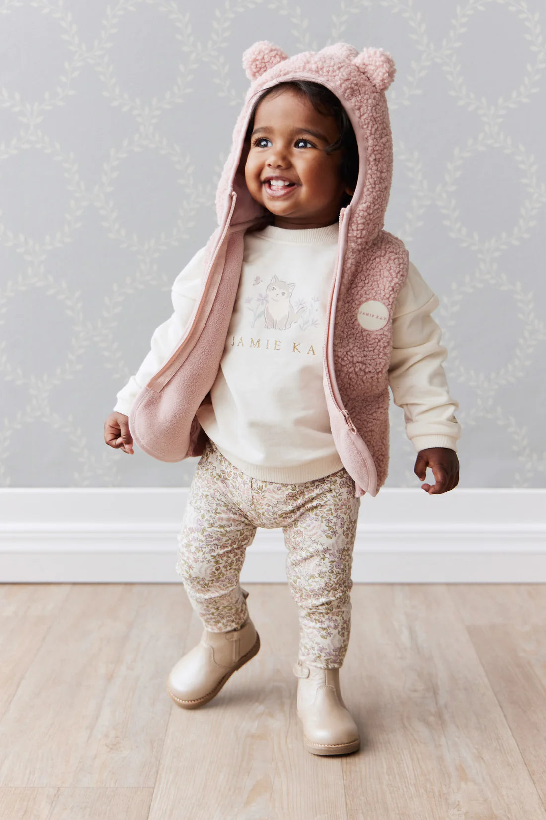 Organic Cotton Everyday Legging April Eggnog - Jamie Kay | Laurie Claire Kids