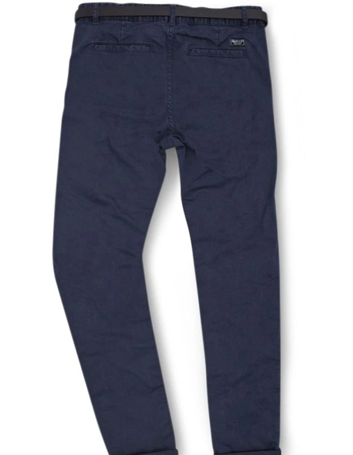 Navy Cuba Stretch Chino | Laurie Claire Kids