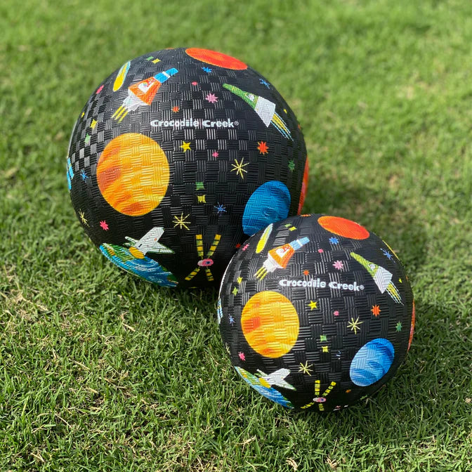 Space Exploration (Black) - 5 Inch Playground Ball | Laurie Claire Kids