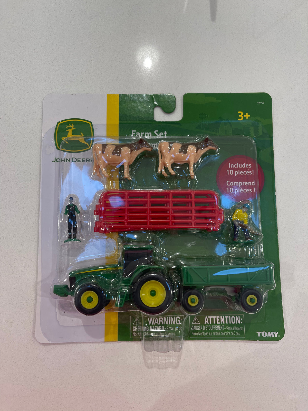 John Deere Toys 10 Piece Mini Farm Set - Red | Laurie Claire Kids